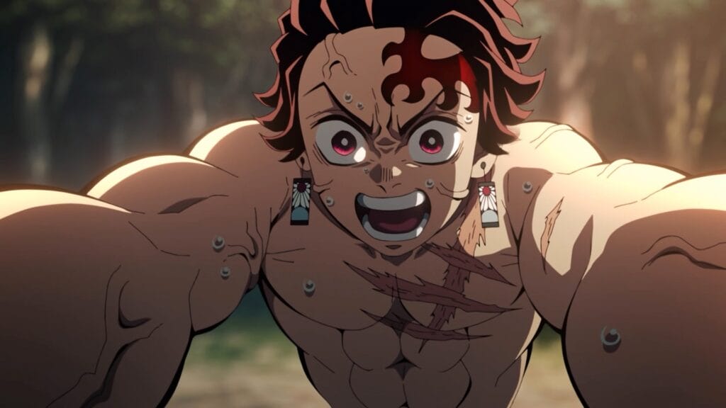 Tanjiro Moving The Boulder Twixtor Clips (Demon Slayer Season 4 Episode ...